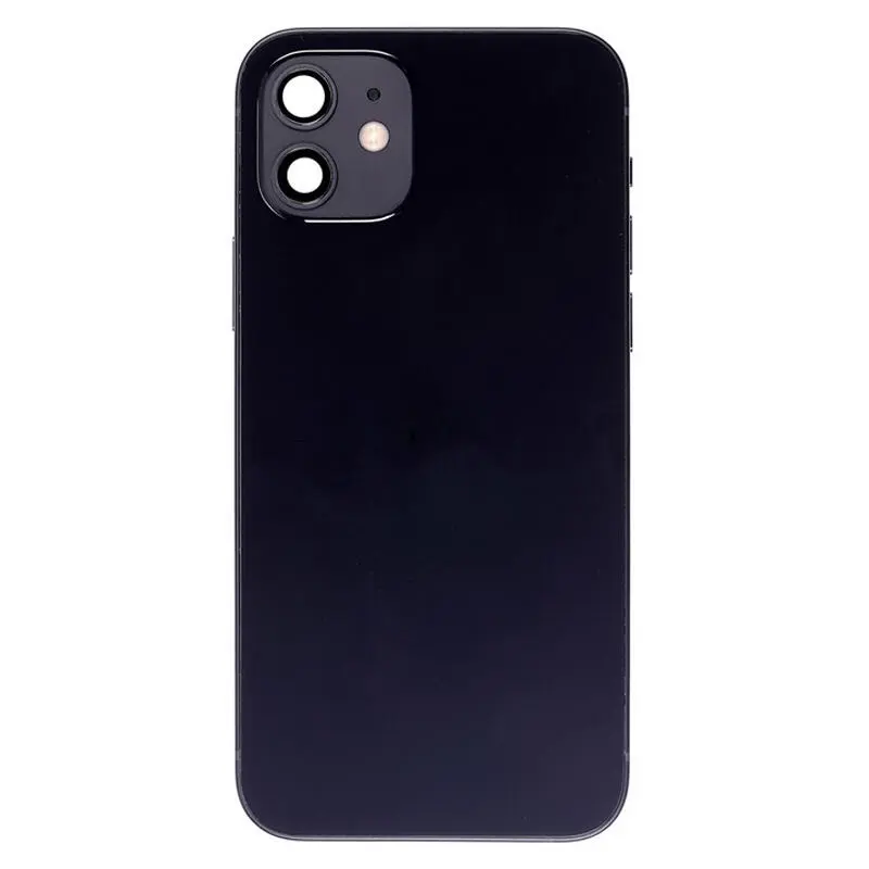Køb iPhone 12 Mini bagcover uden logo - sort | SparePart.dk