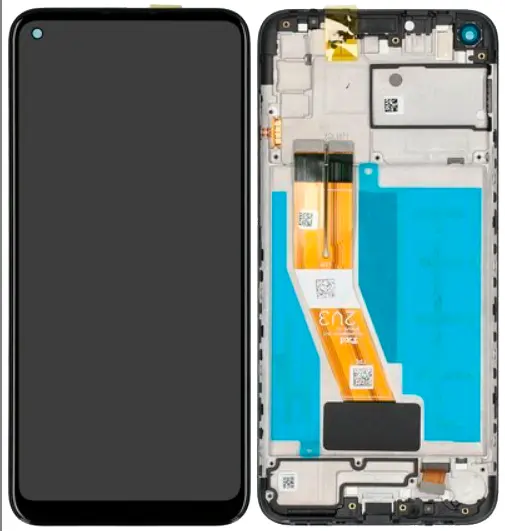 Køb Samsung Galaxy A11 (A115F) LCD Skærm med ramme (Sort) (Original ...