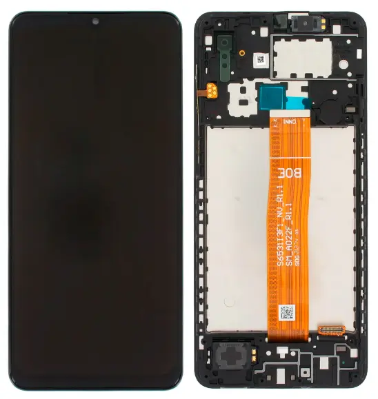 Samsung Galaxy A02 (A022) LCD Display with Frame (Black) (Original ...