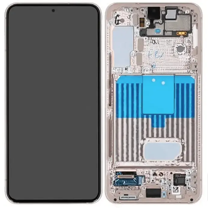 Samsung Galaxy S22 OLED Display with Frame (Pink Gold) (Original ...