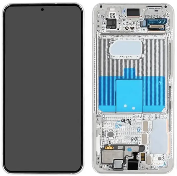 Samsung Galaxy S22 OLED Display with Frame (Phantom White) (Original ...