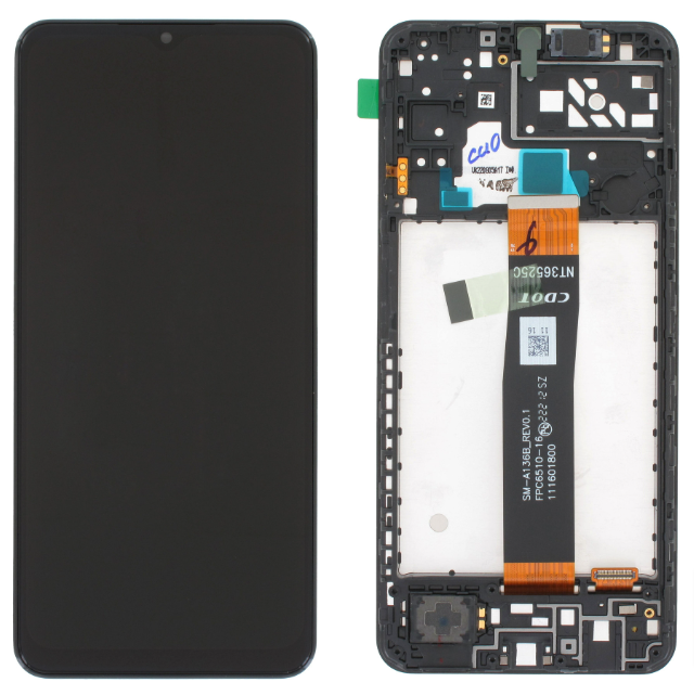 Samsung Galaxy A02s (A047F) LCD Display with Frame (Black) (Original ...