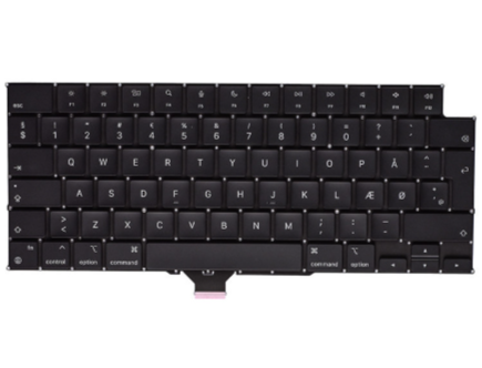 Køb MacBook Pro A2442/A2779/A2485/A2780 Keyboard Nordic Layout ...